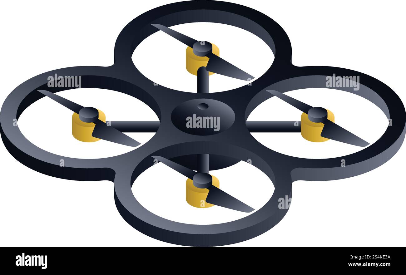 Protect Propeller Drone Icon Isometric Of Protect Propeller Drone Vector Icon For Web Design