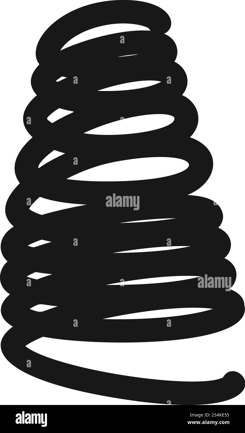 Hot spiral icon. Simple illustration of hot spiral vector icon for web ...