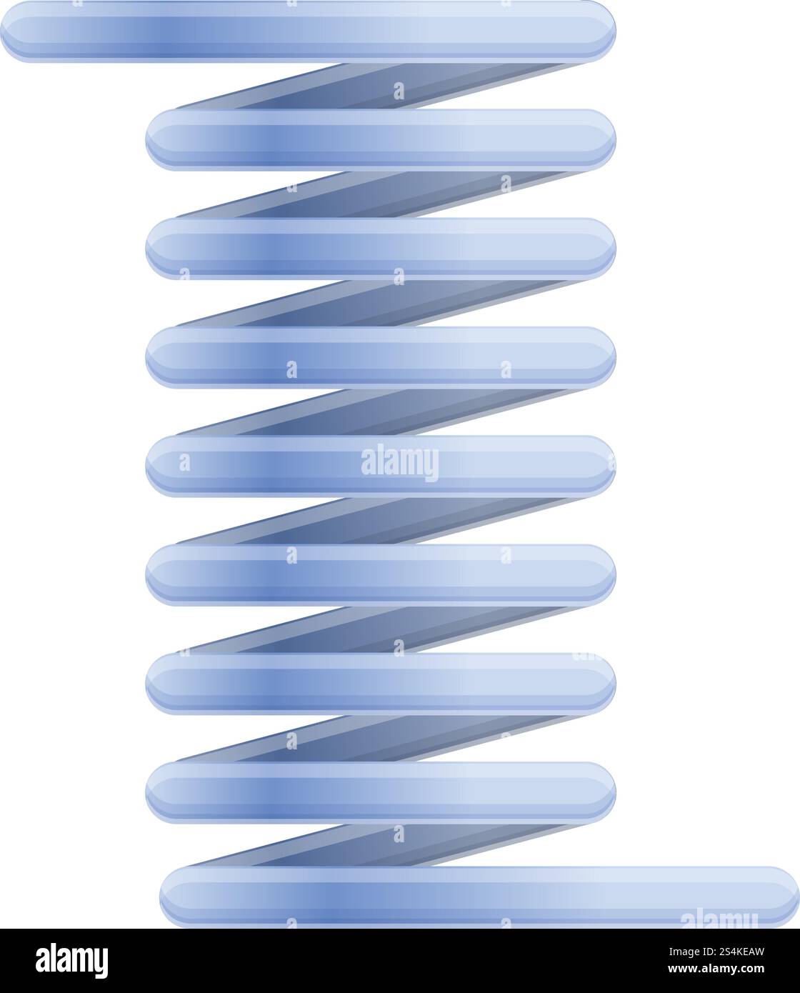 Blue flexible cable icon. Cartoon of blue flexible cable vector icon ...