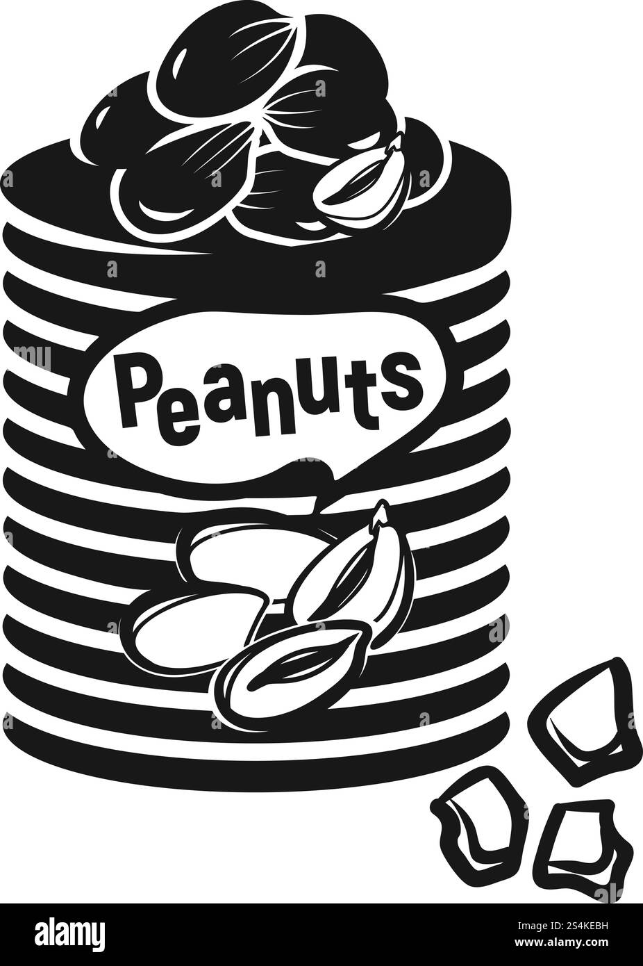 Peanut flask icon. Simple illustration of peanut flask vector icon for ...