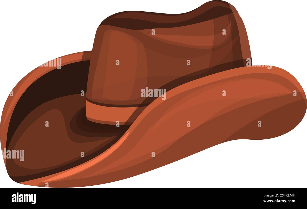 Cowboy hat icon. Cartoon of cowboy hat vector icon for web design ...
