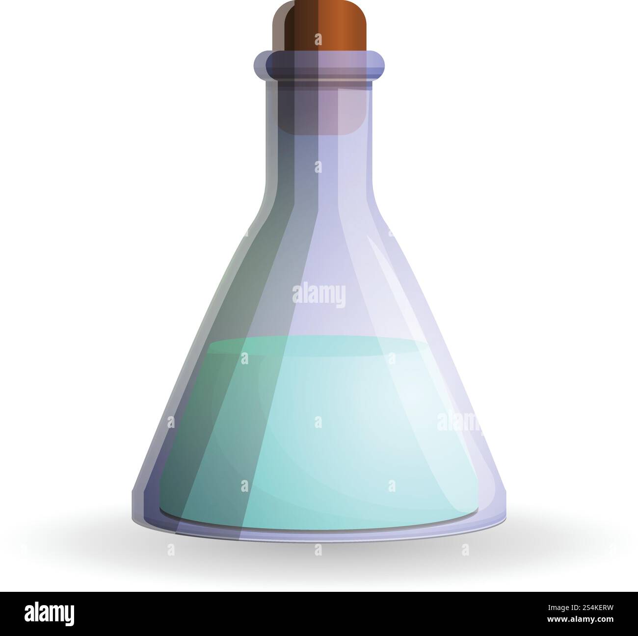 Chemical flask icon. Cartoon of chemical flask vector icon for web ...