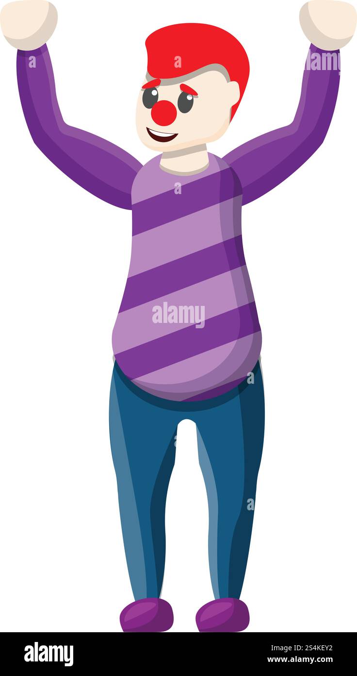 Clown hands up icon. Cartoon of clown hands up vector icon for web ...