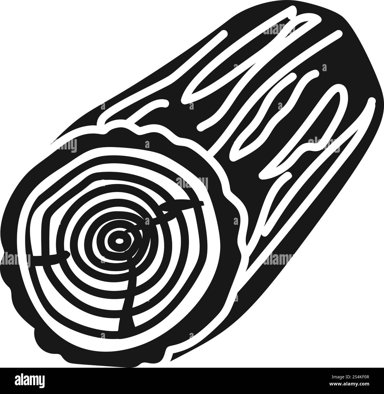 Log icon. Simple illustration of log vector icon for web design ...