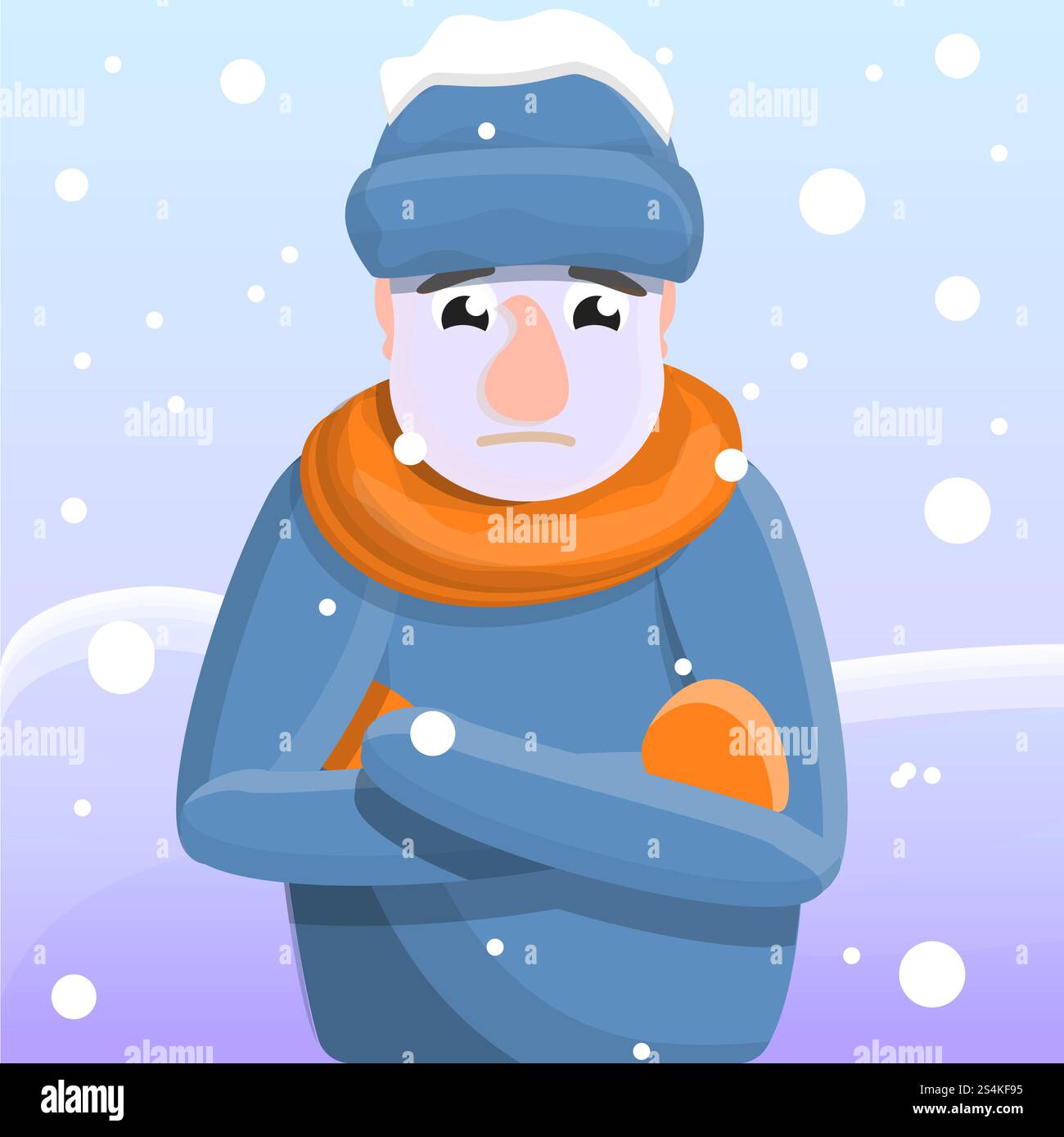 Frostbite concept banner. Cartoon illustration of frostbite vector ...