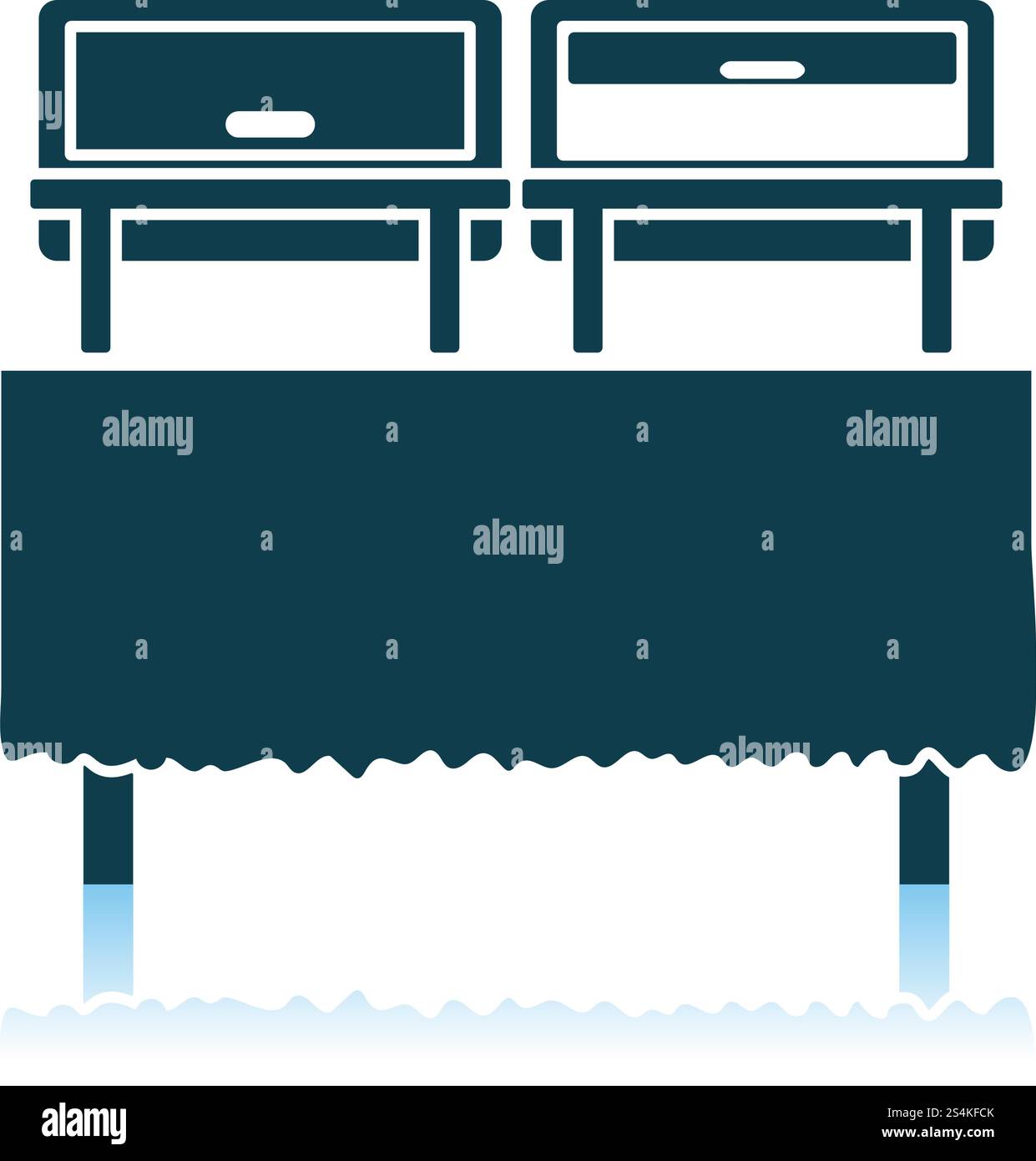 Chafing Dish Icon. Shadow Reflection Design. Vector Illustration Stock ...