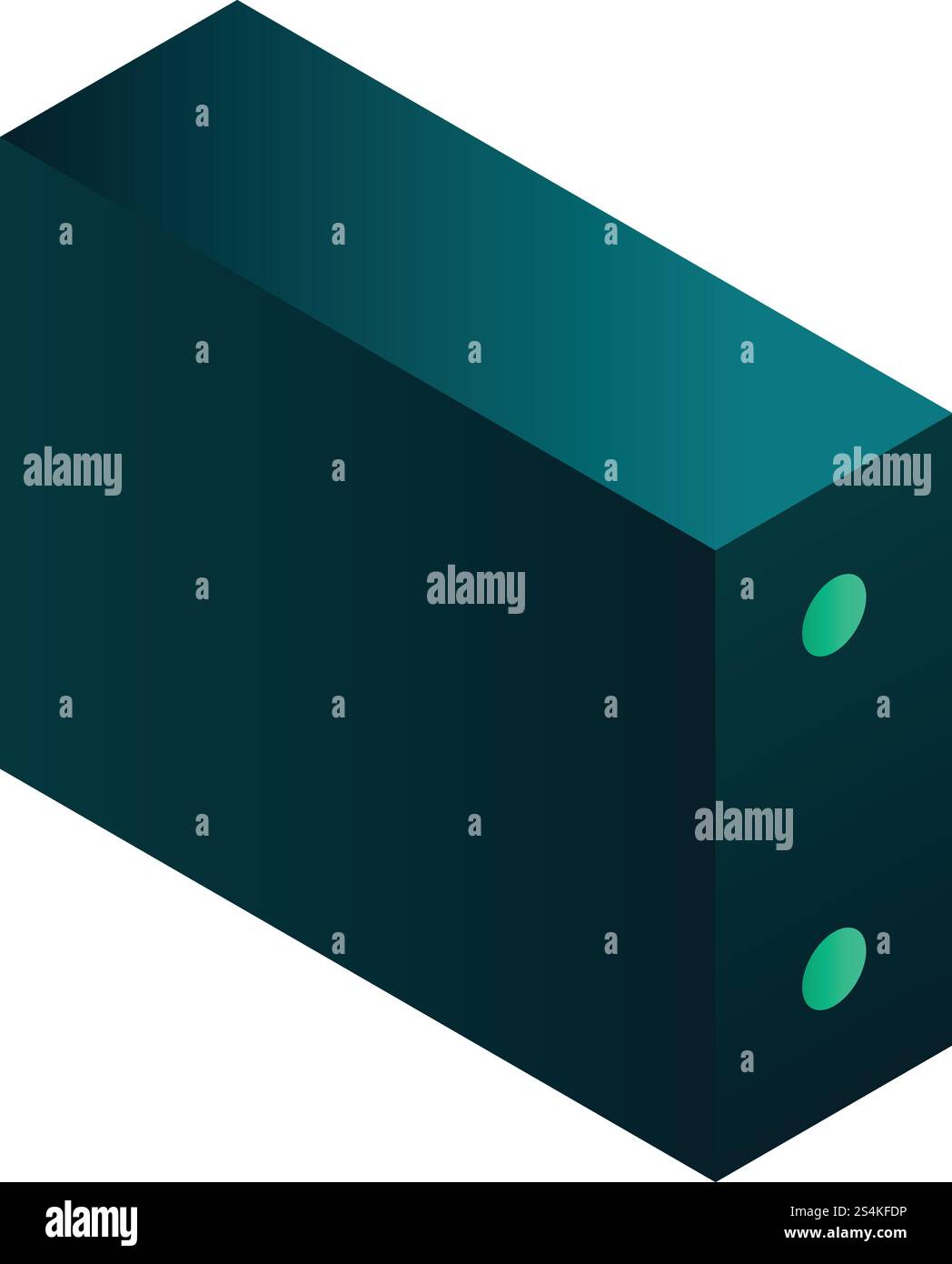 Desktop case pc icon. Isometric of desktop case pc vector icon for web ...