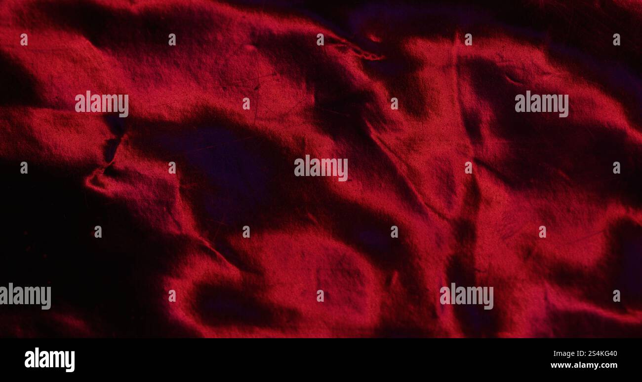 Defocused red foil. Wavy shade. Texture scratch. Variable abstract ...