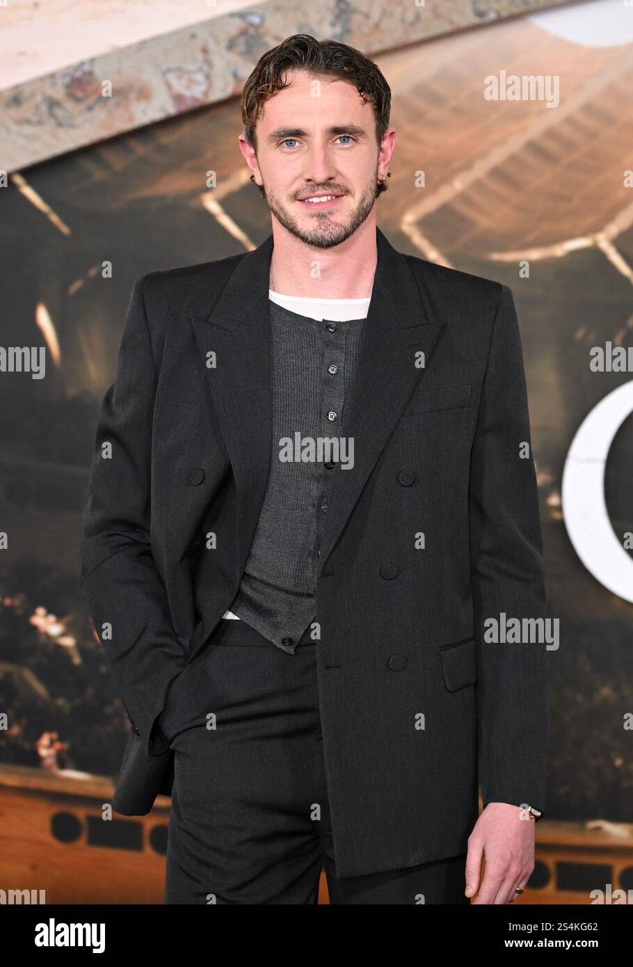 Irish actor Paul Mescal arriving to ‘Gladiator II’ Los Angeles Premiere ...