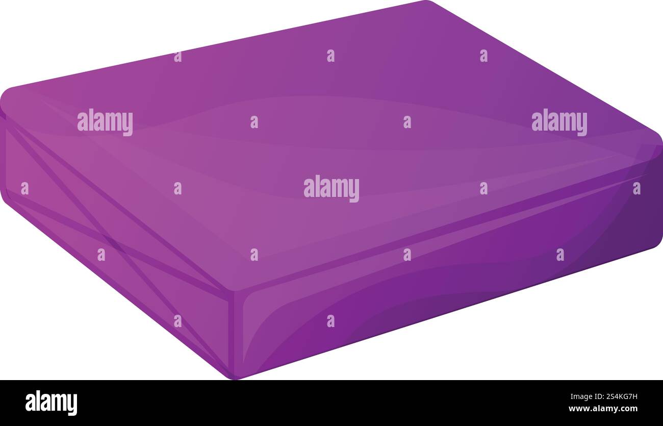 Violet gum pack icon. Cartoon of violet gum pack vector icon for web ...