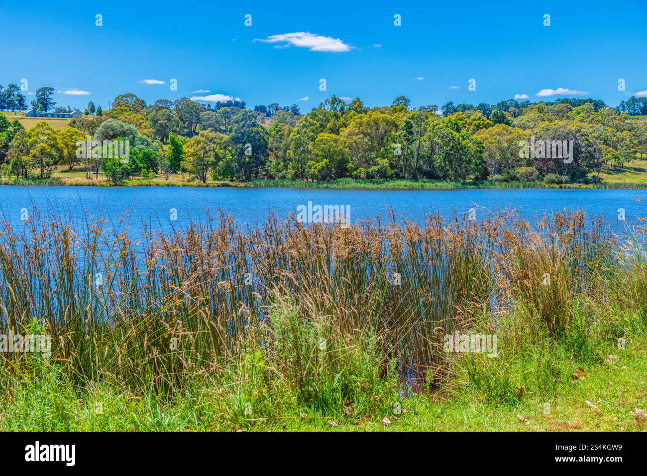 Lake Canobolas is a man-made reservoir located near Orange at the foot ...