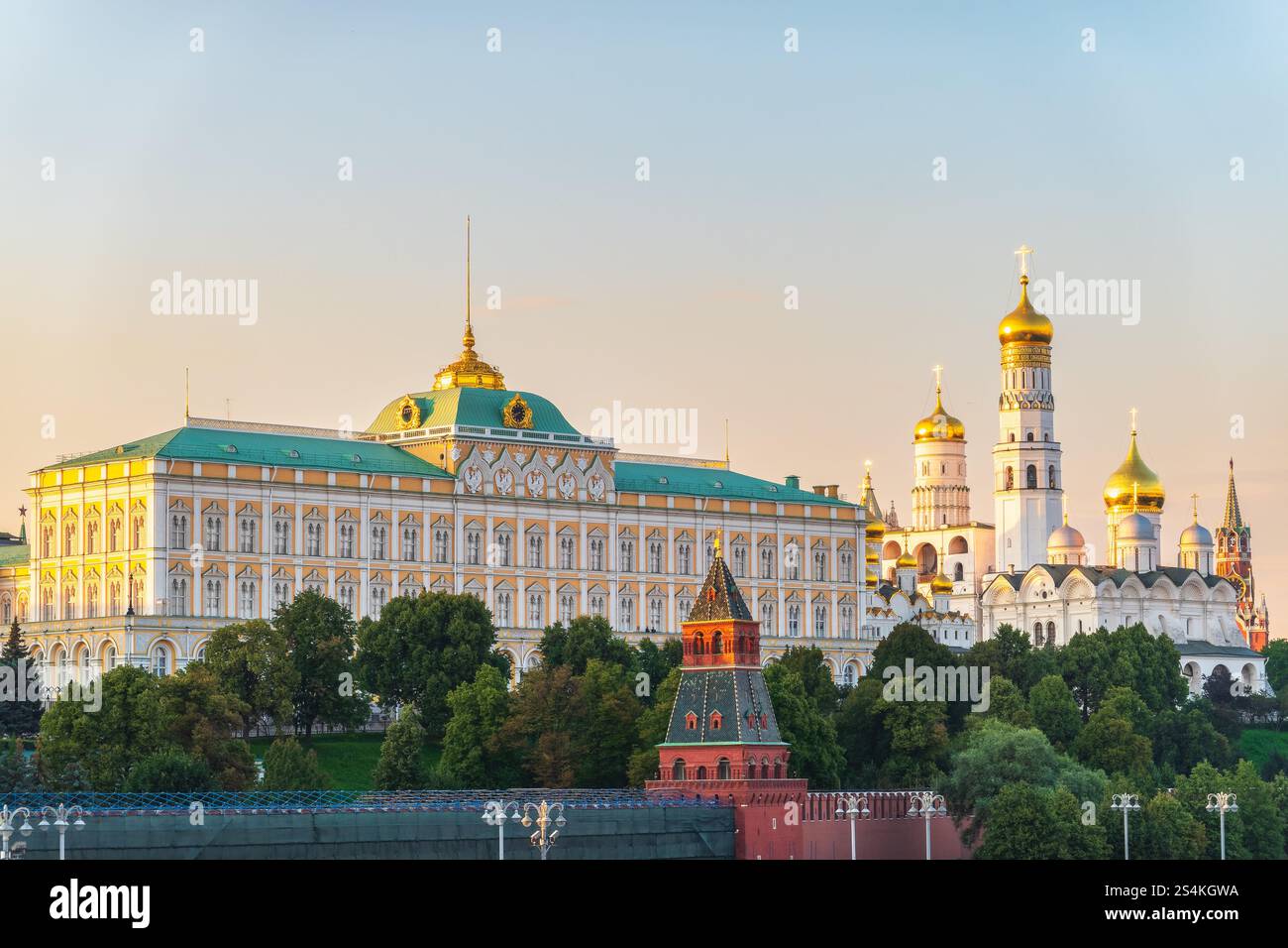Grand Kremlin Palace. Ivan the Great Bell Tower on a summer day ...