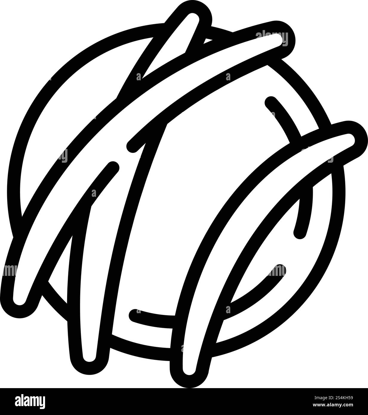 Gingerbread biscuit icon. Outline gingerbread biscuit vector icon for ...