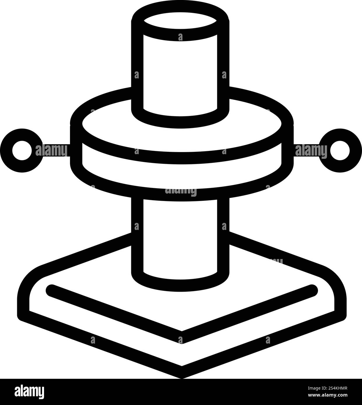 Scaffolding Foot Icon Outline Scaffolding Foot Vector Icon For Web Design Isolated On White