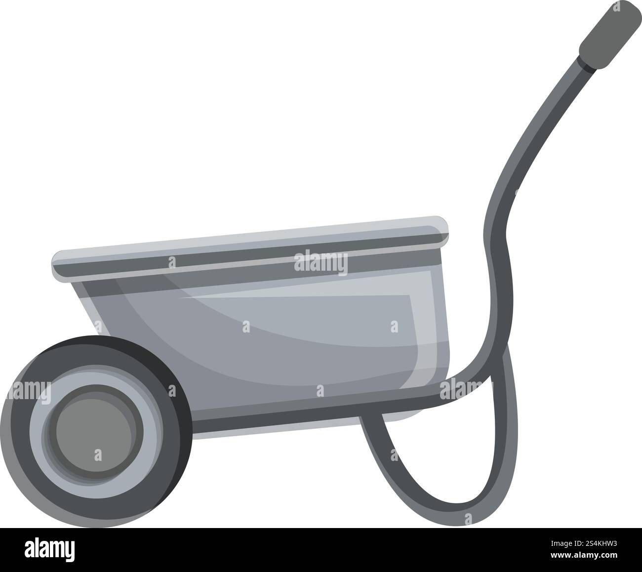 Garden wheel barrow icon. Cartoon of garden wheel barrow vector icon ...