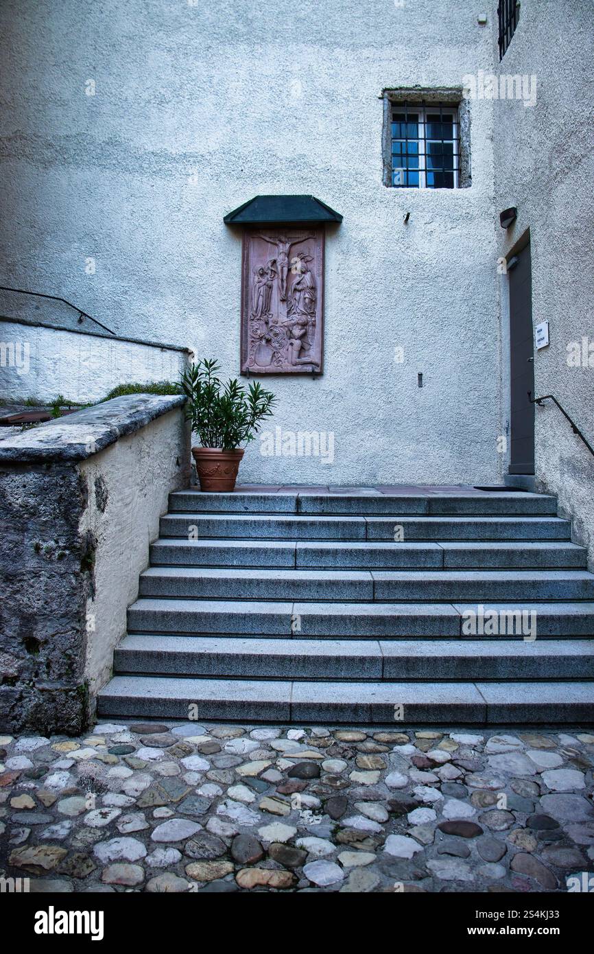 Golling an der Salzach, Austria - June 15, 2021: Stairs at Castle ...