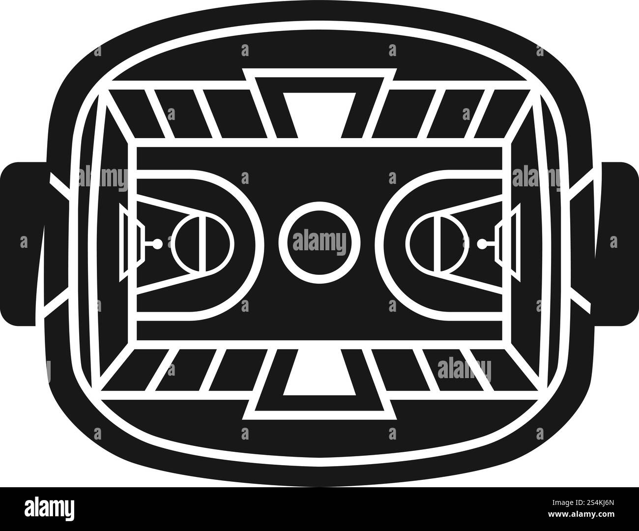 Basketball stadium icon. Simple illustration of basketball stadium ...