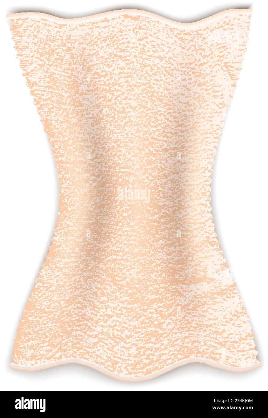 Kitchen towel icon. Realistic illustration of kitchen towel vector icon ...