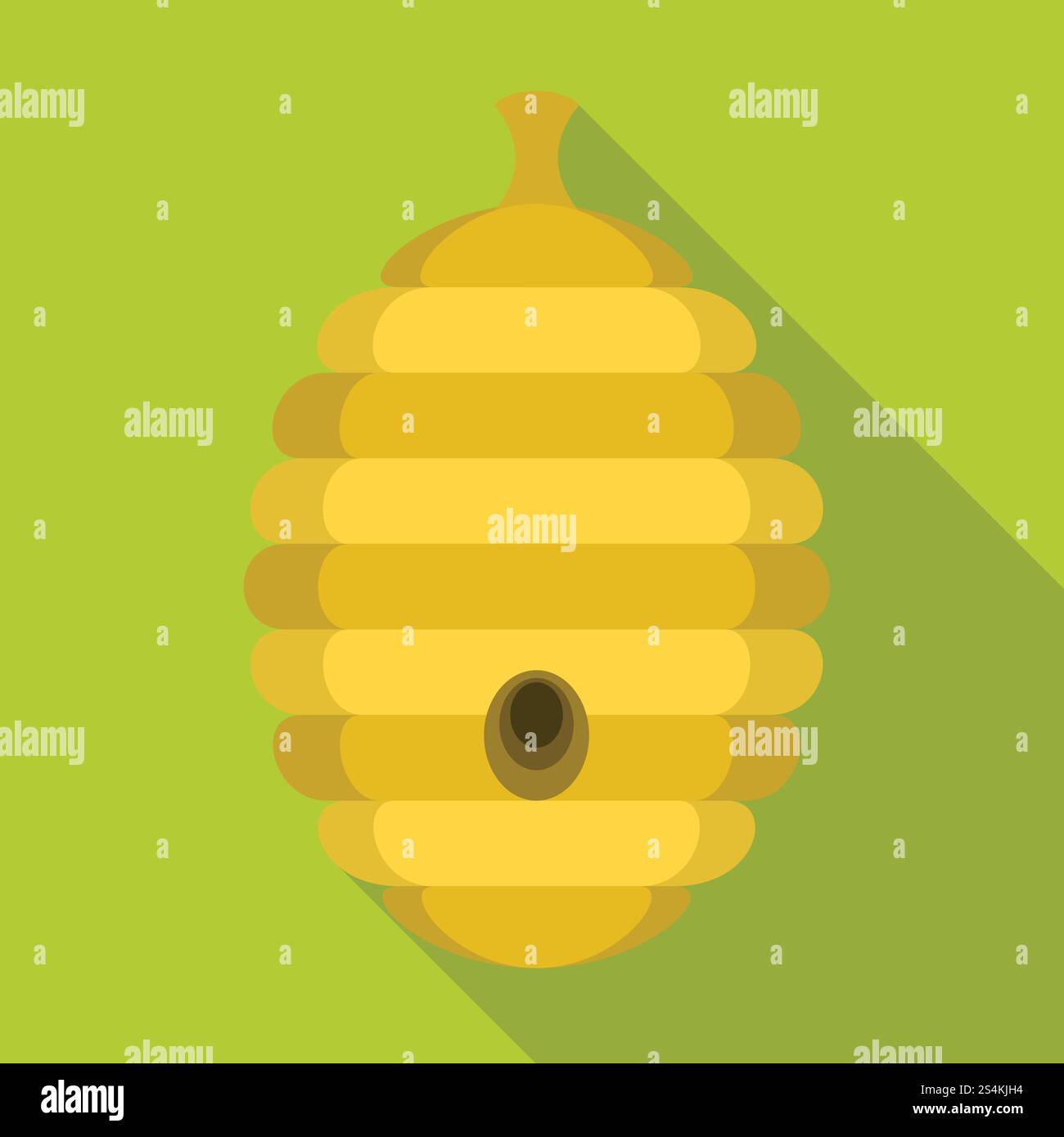 Tree beehive icon. Flat illustration of tree beehive vector icon for ...