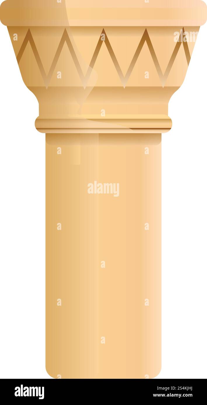 Ancient column icon. Cartoon of ancient column vector icon for web ...