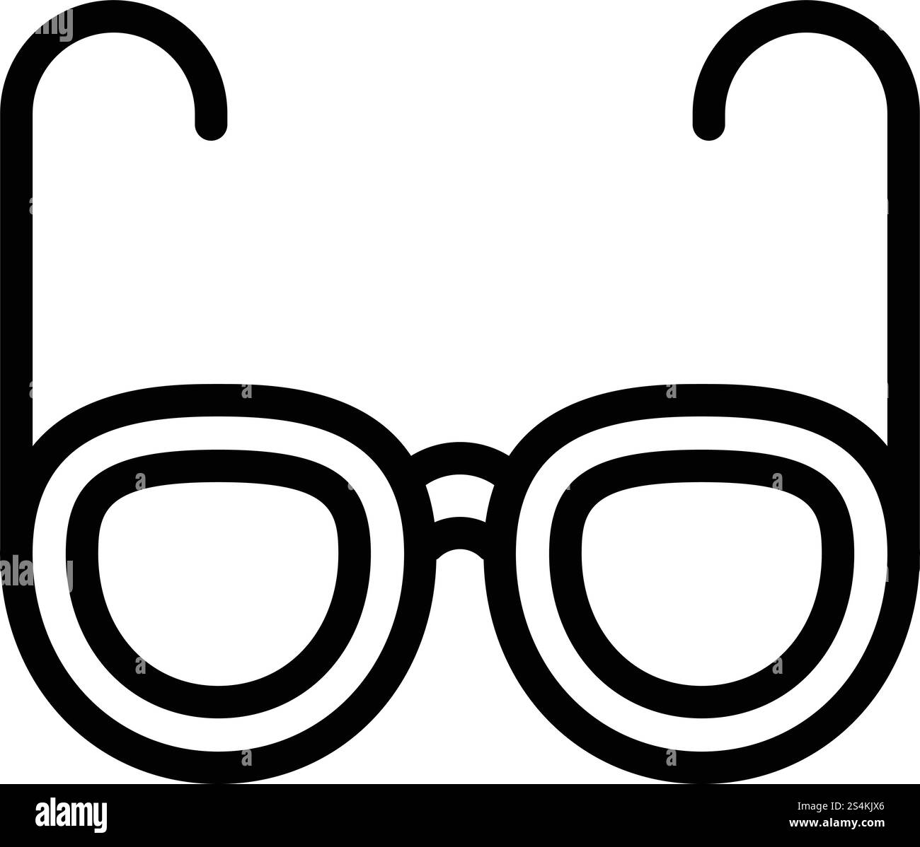 Classic eyeglasses icon. Outline classic eyeglasses vector icon for web ...