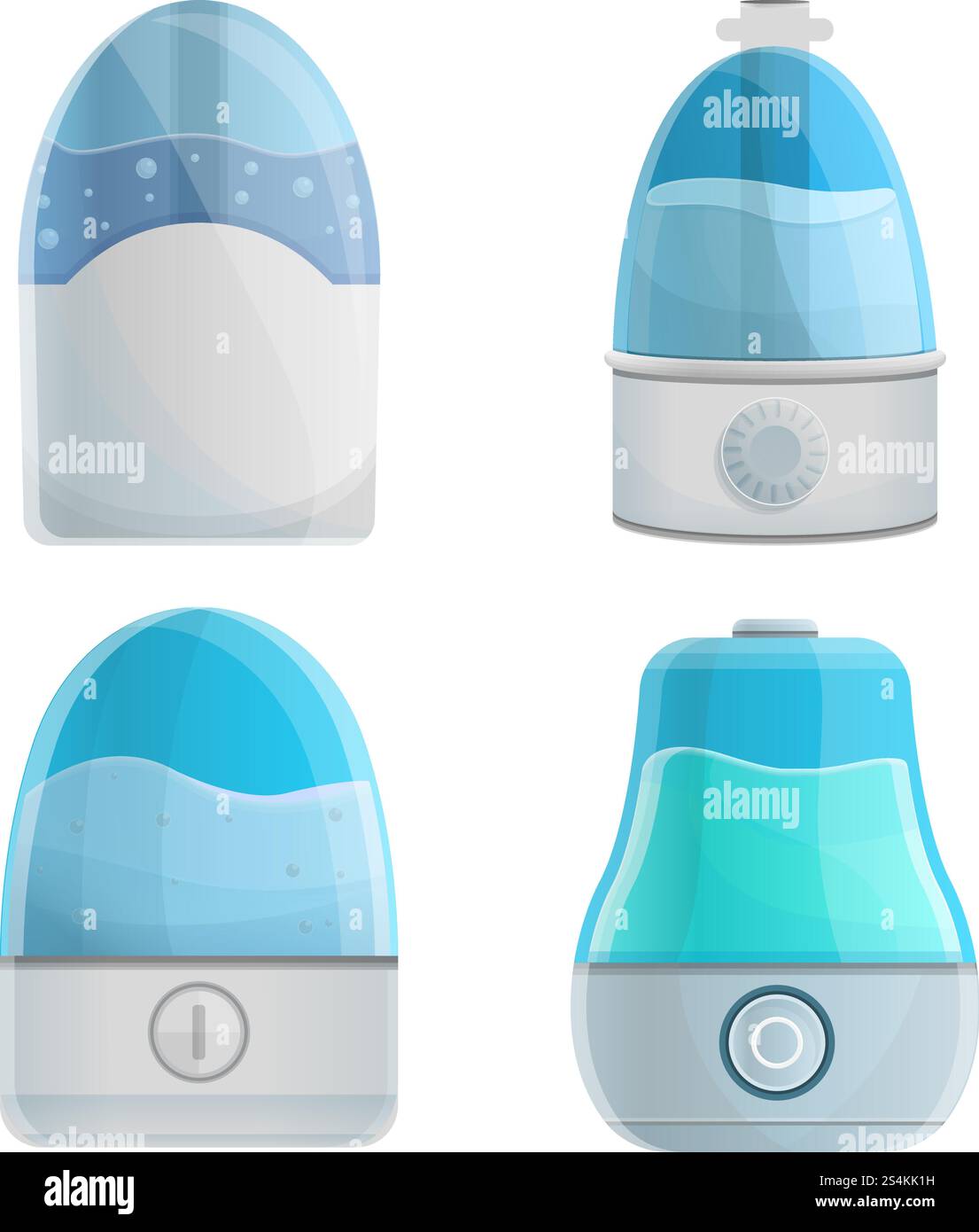 Humidifier icons set. Cartoon set of humidifier vector icons for web ...