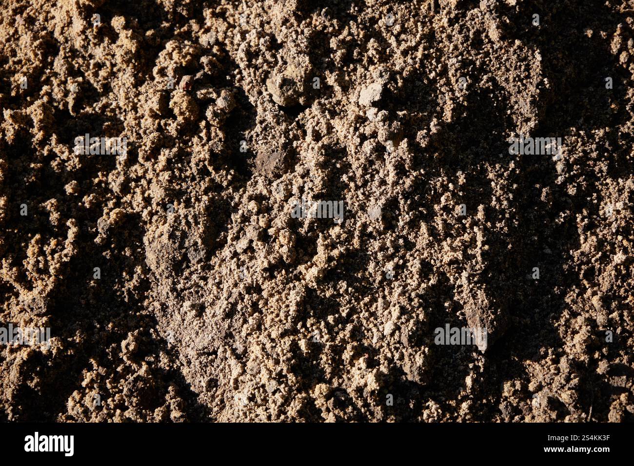 Detailed CloseUp View of Earthy Soil Texture for Use in Agricultural ...