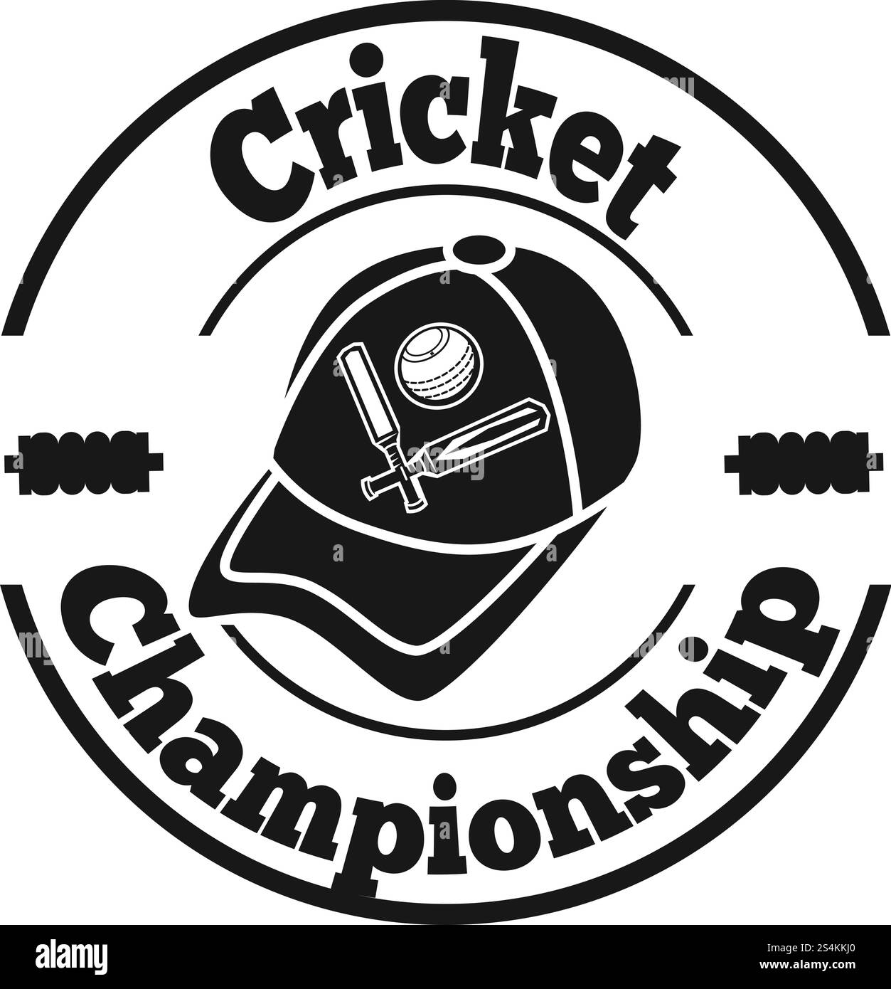 Cricket championship logo icon. Simple illustration of cricket ...