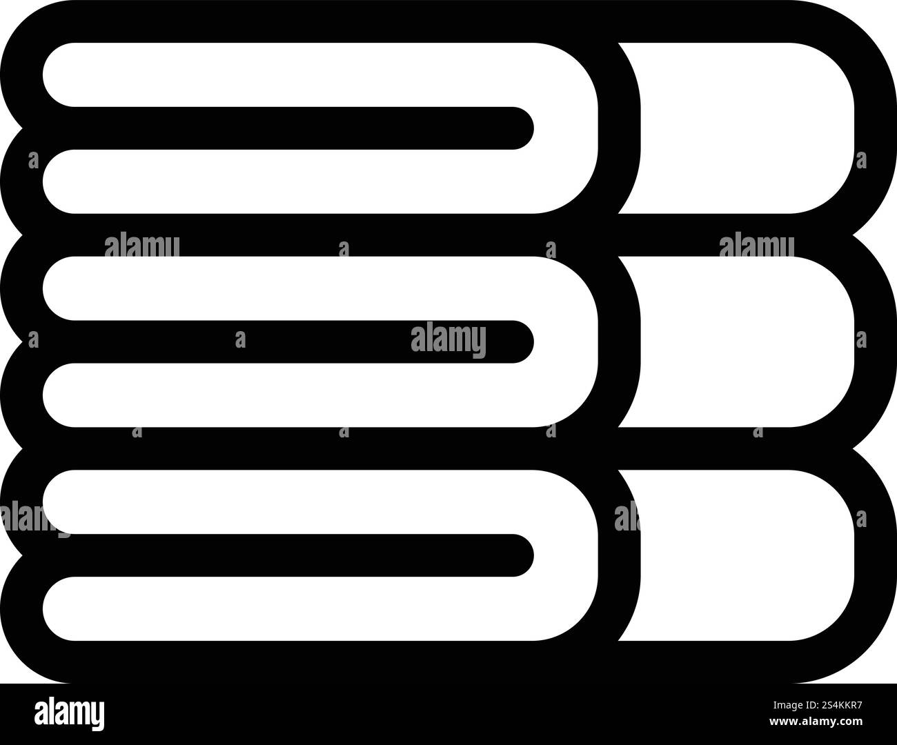 Clothes stack icon. Outline clothes stack vector icon for web design ...