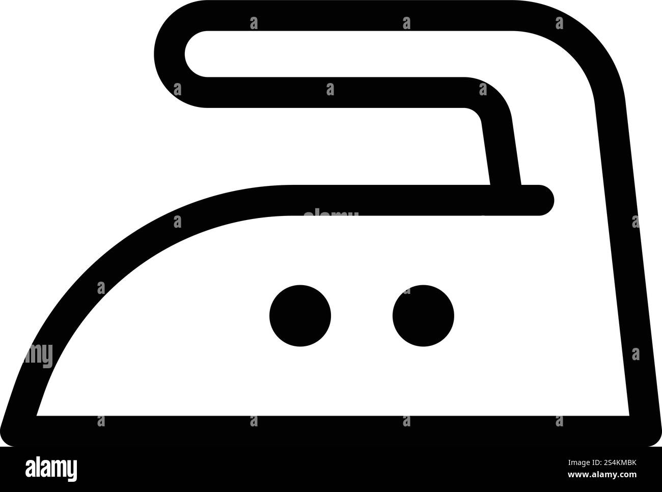 Iron medium temperature icon. Outline iron medium temperature vector ...