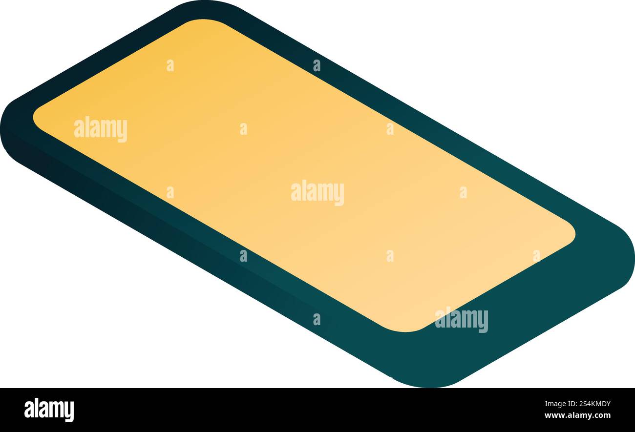 Modern smartphone icon. Isometric of modern smartphone vector icon for ...