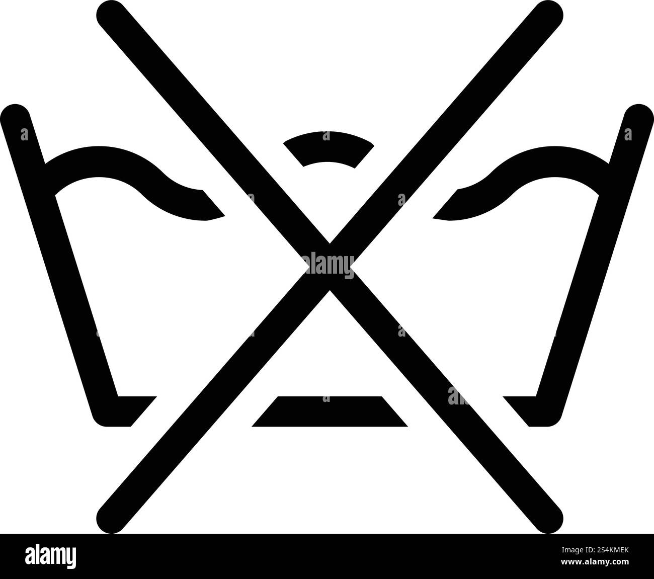 Do not wash icon. Outline do not wash vector icon for web design ...