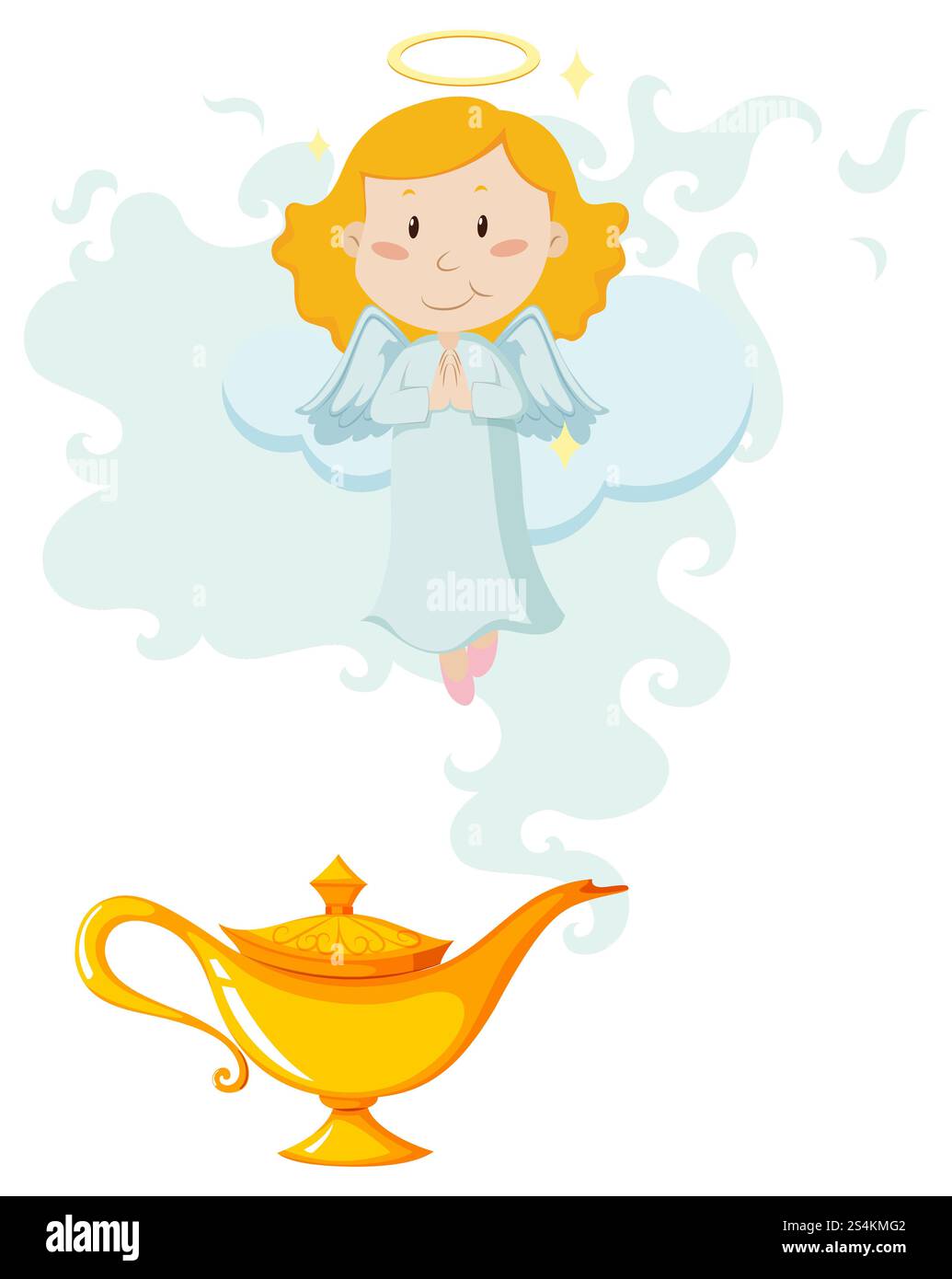 Cartoon angel wings golden Cut Out Stock Images & Pictures - Alamy