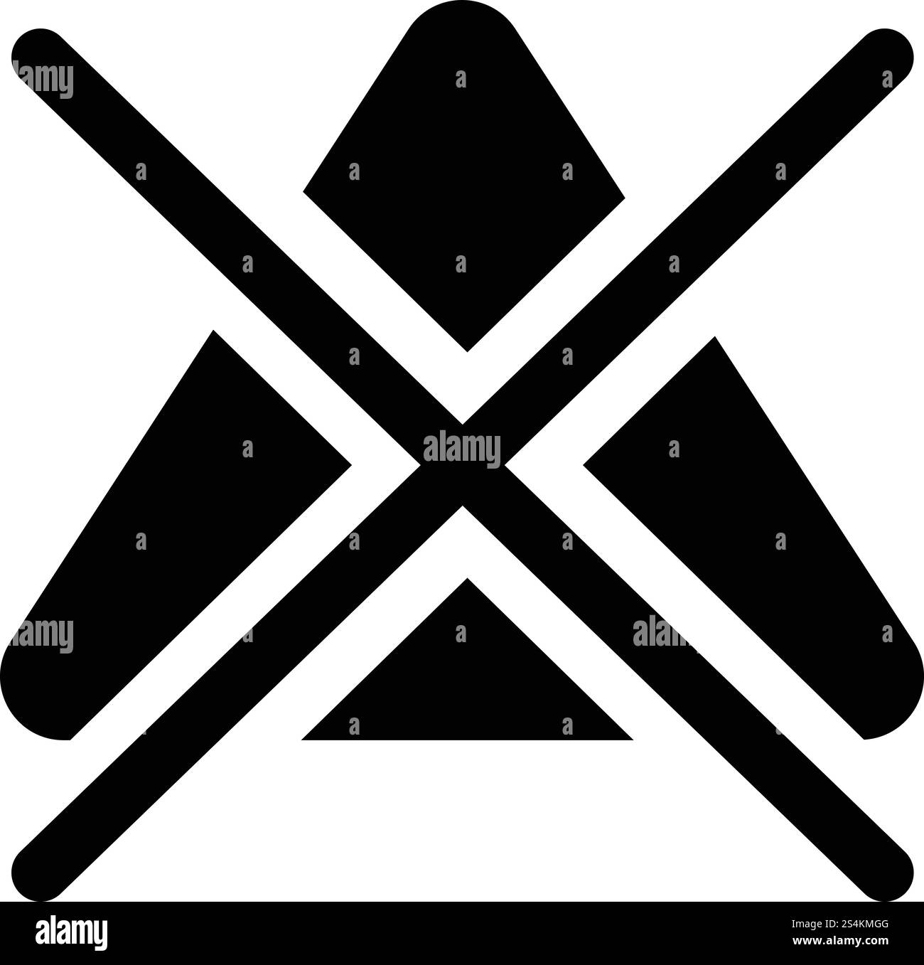 Do not bleach icon. Outline do not bleach vector icon for web design ...