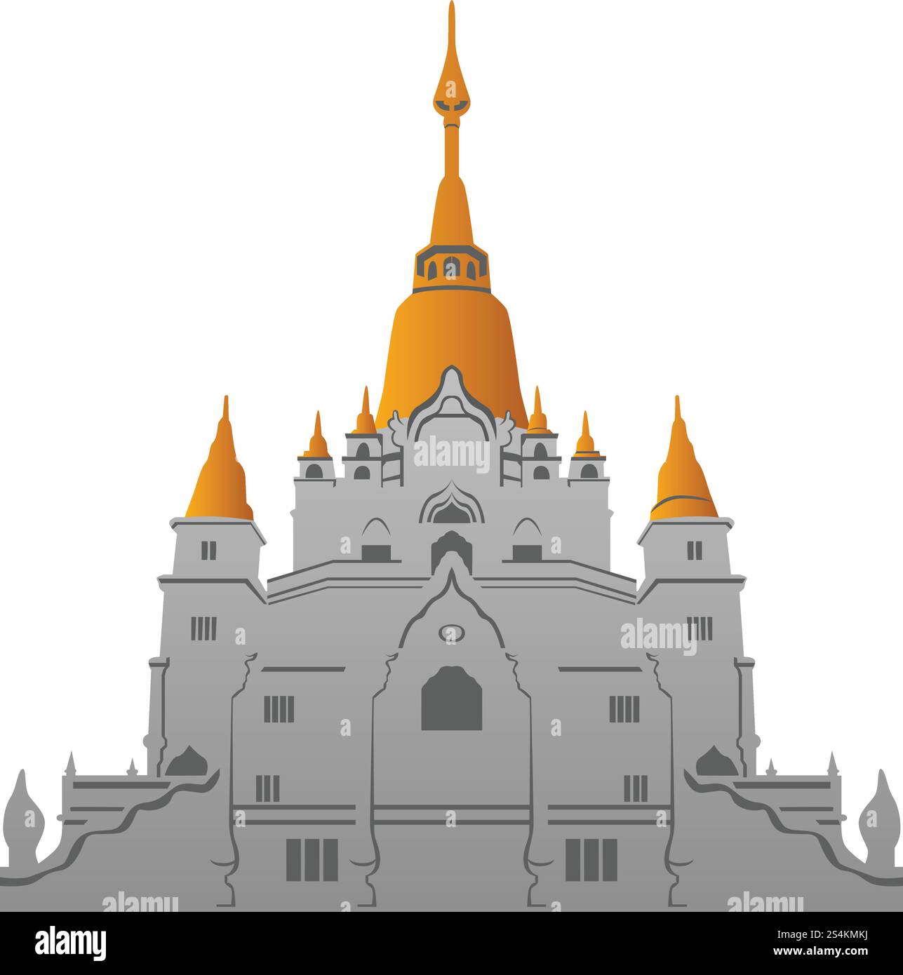 Vietnam temple icon. Cartoon of Vietnam temple vector icon for web ...