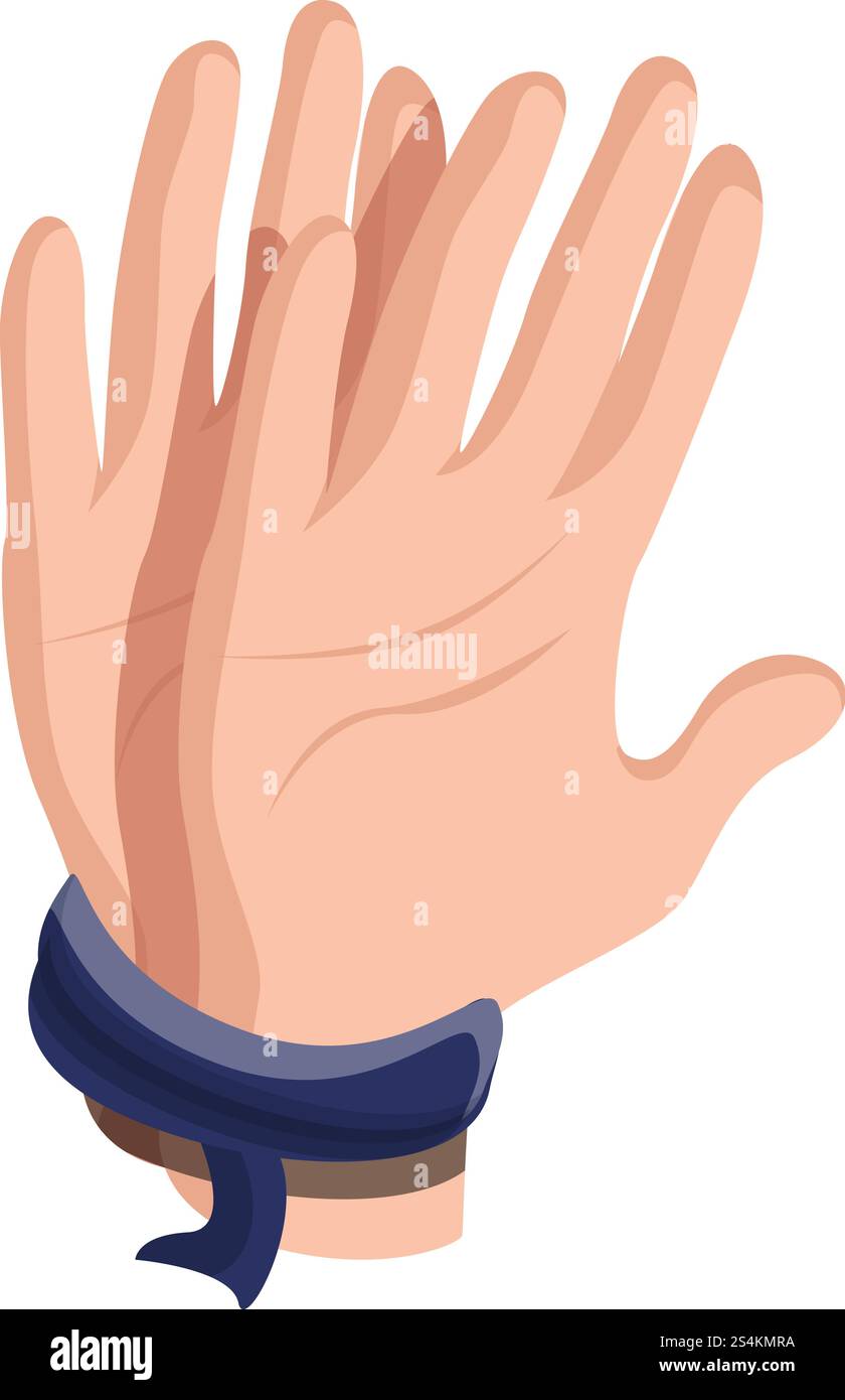 Hands tied icon. Cartoon of hands tied vector icon for web design ...