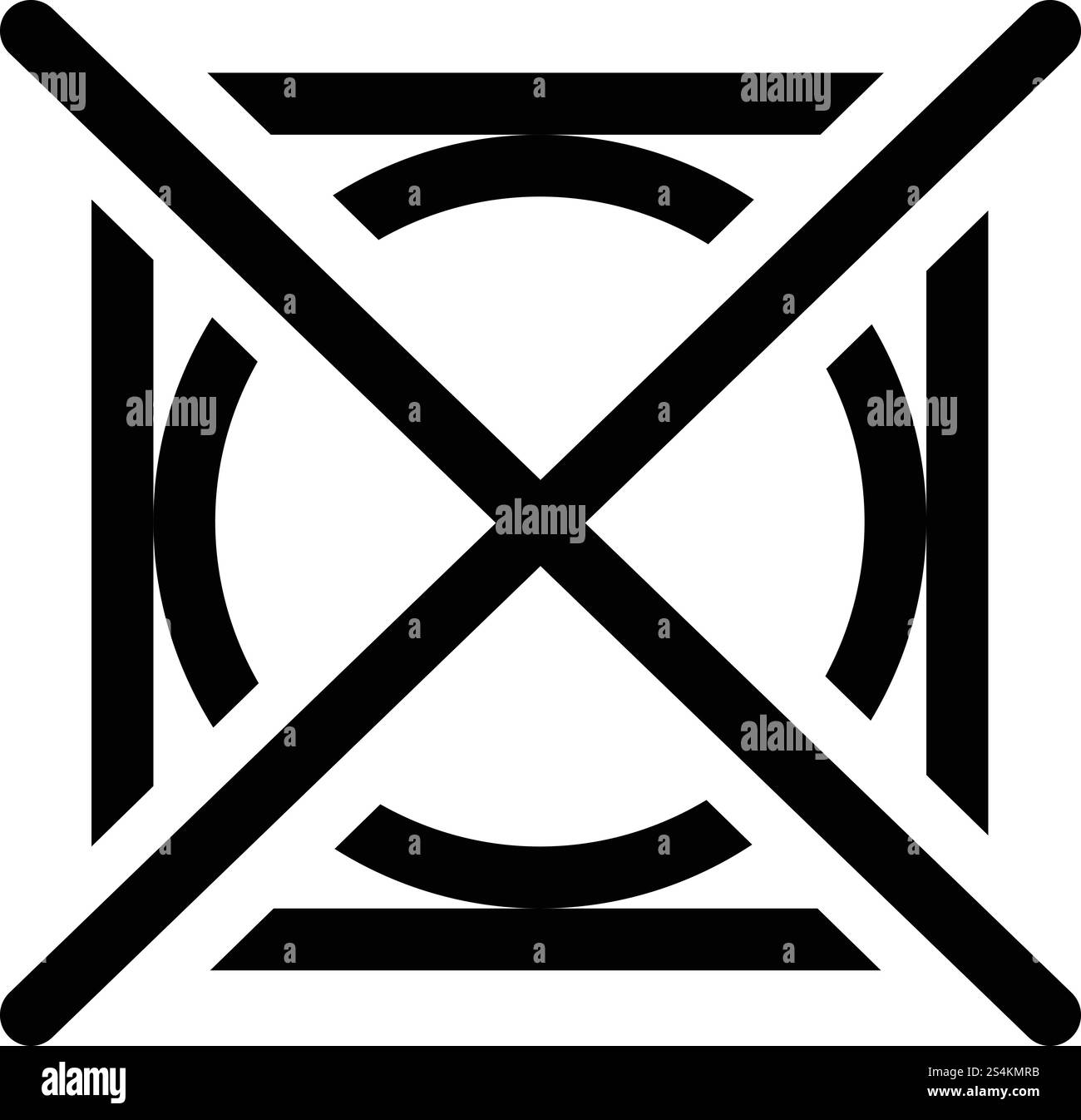Do not tumble dry icon. Outline do not tumble dry vector icon for web ...