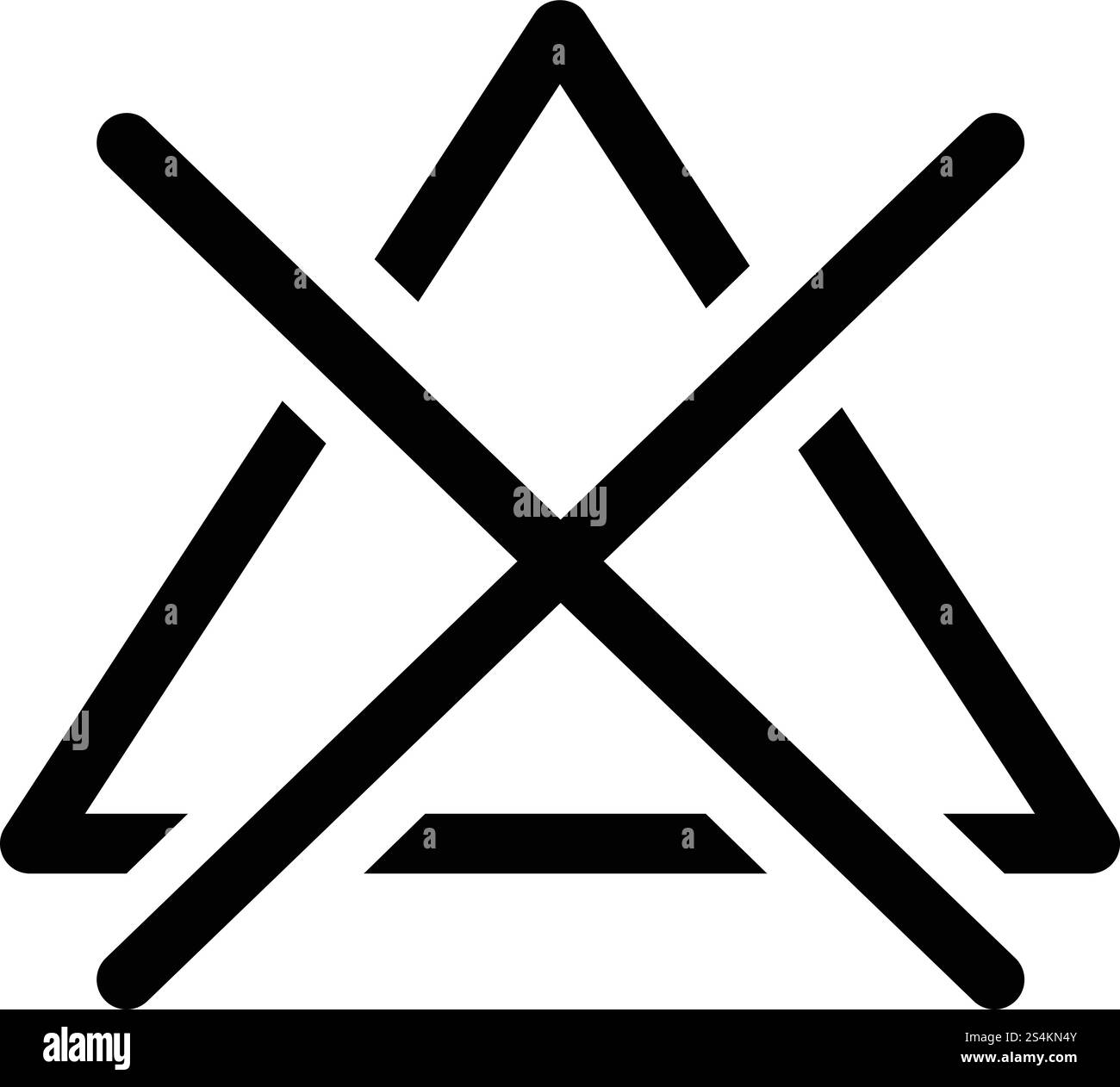 Do not bleach icon. Outline do not bleach vector icon for web design ...