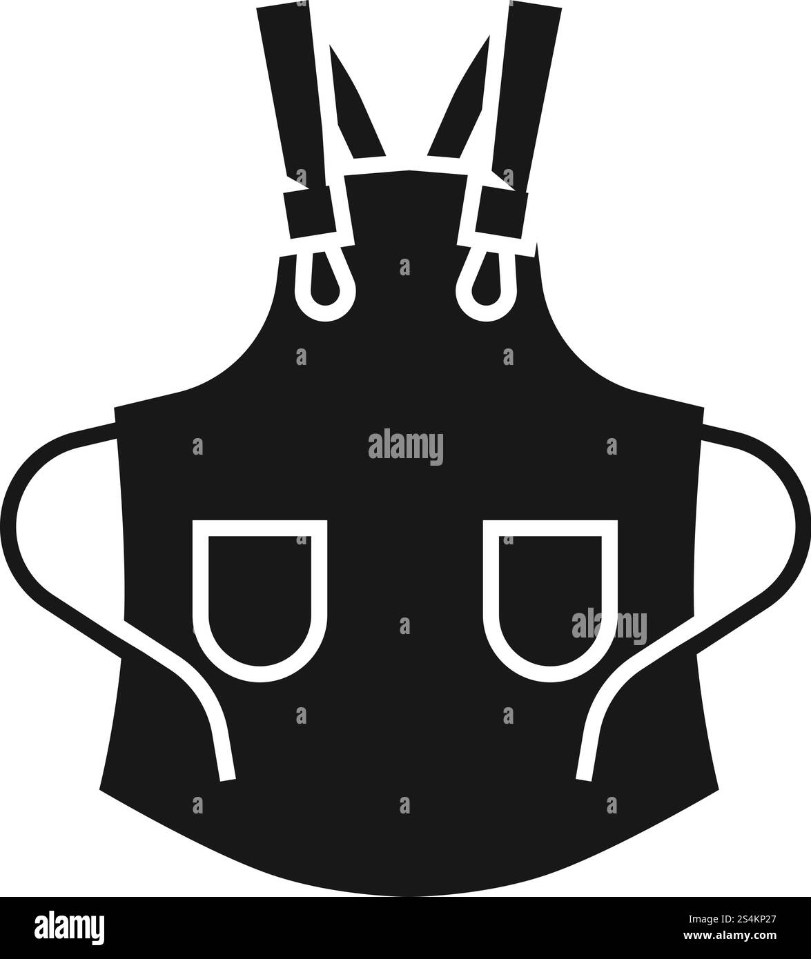 Open apron icon. Simple illustration of open apron vector icon for web ...
