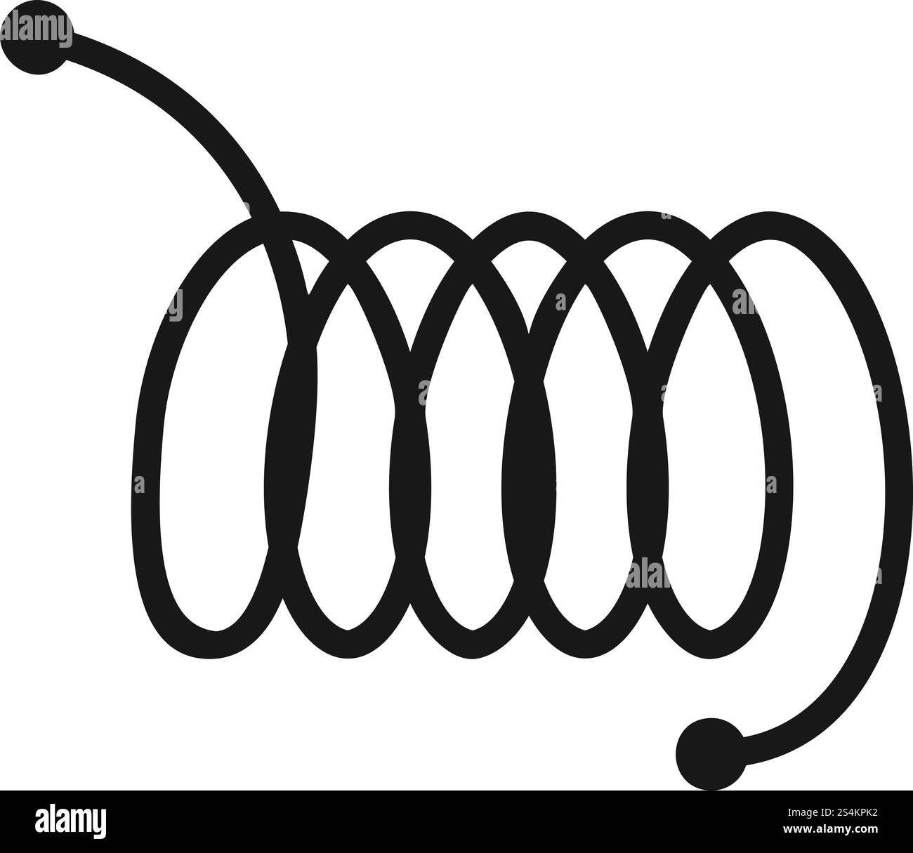 Heating coil icon. Simple illustration of heating coil vector icon for ...