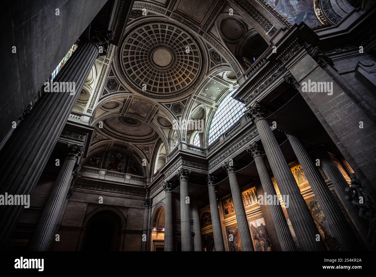 Majestic Dome and Columns of the Panthéon - Paris, France Stock Photo ...