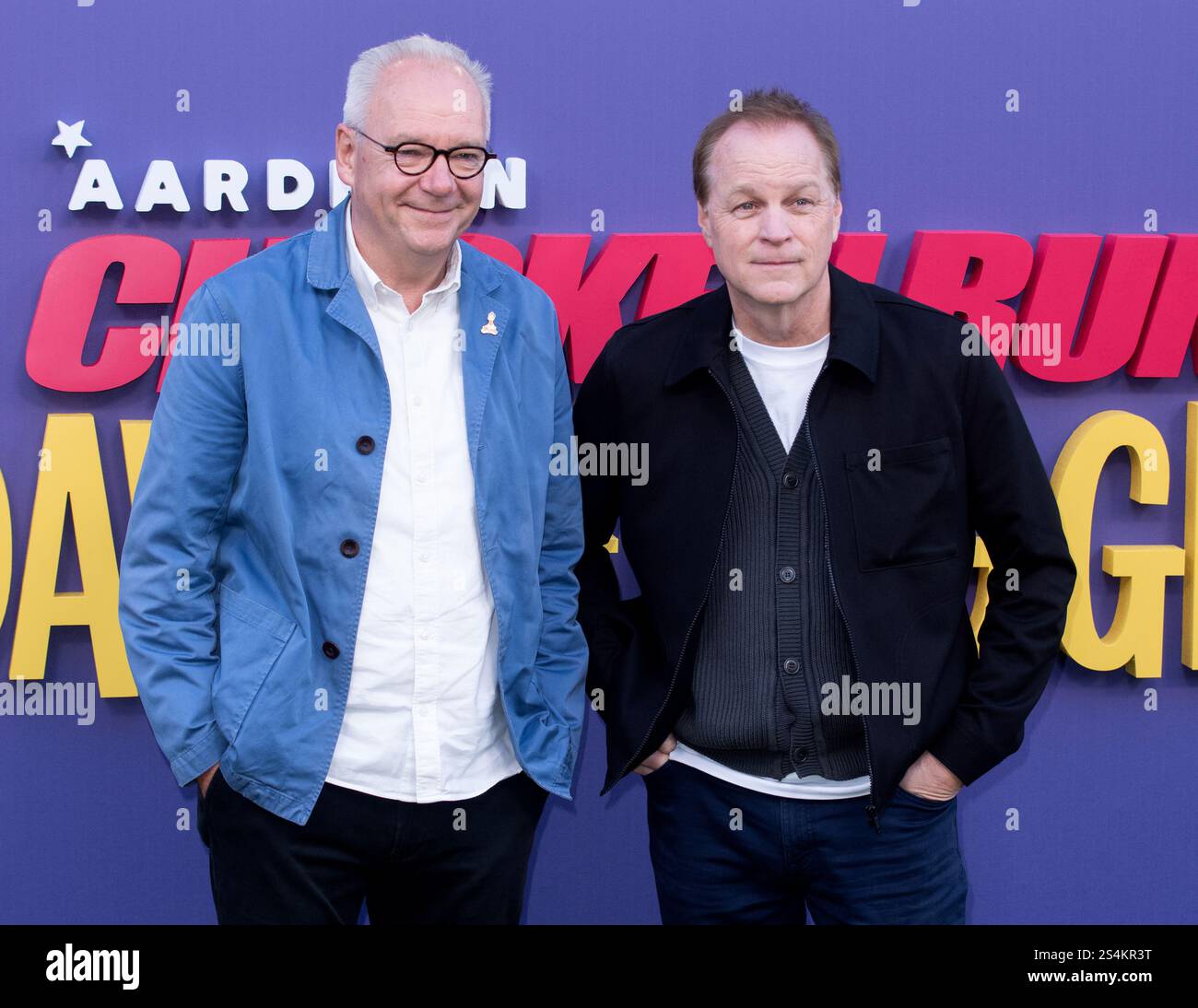 John O'Farrell and Karey Kirkpatrick attends ‘ Chicken Run: Dawn of the ...