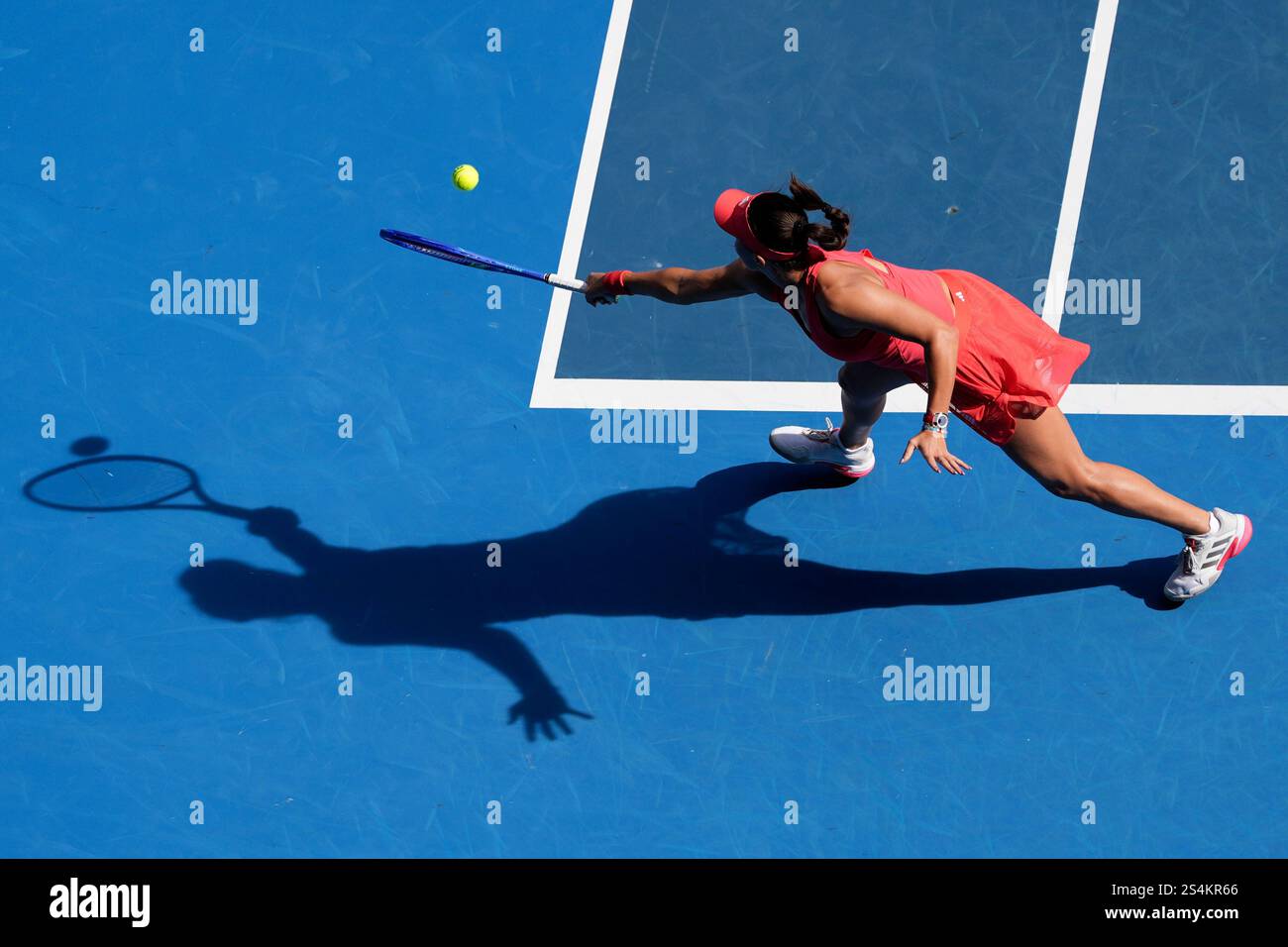 Jessica Pegula of the U.S. plays a backhand return to Maya Joint of ...