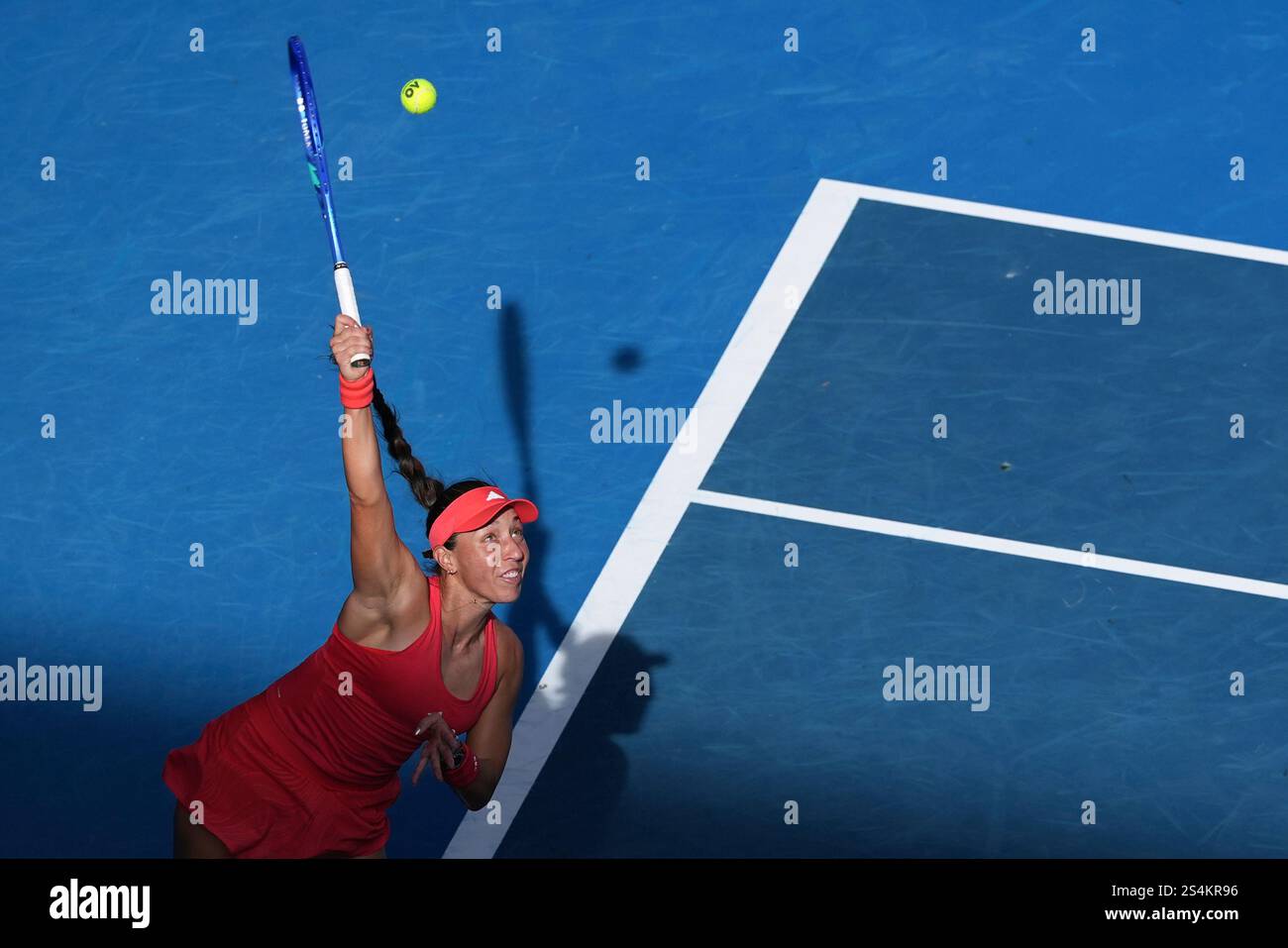Jessica Pegula of the U.S. serves to Maya Joint of Australia during ...