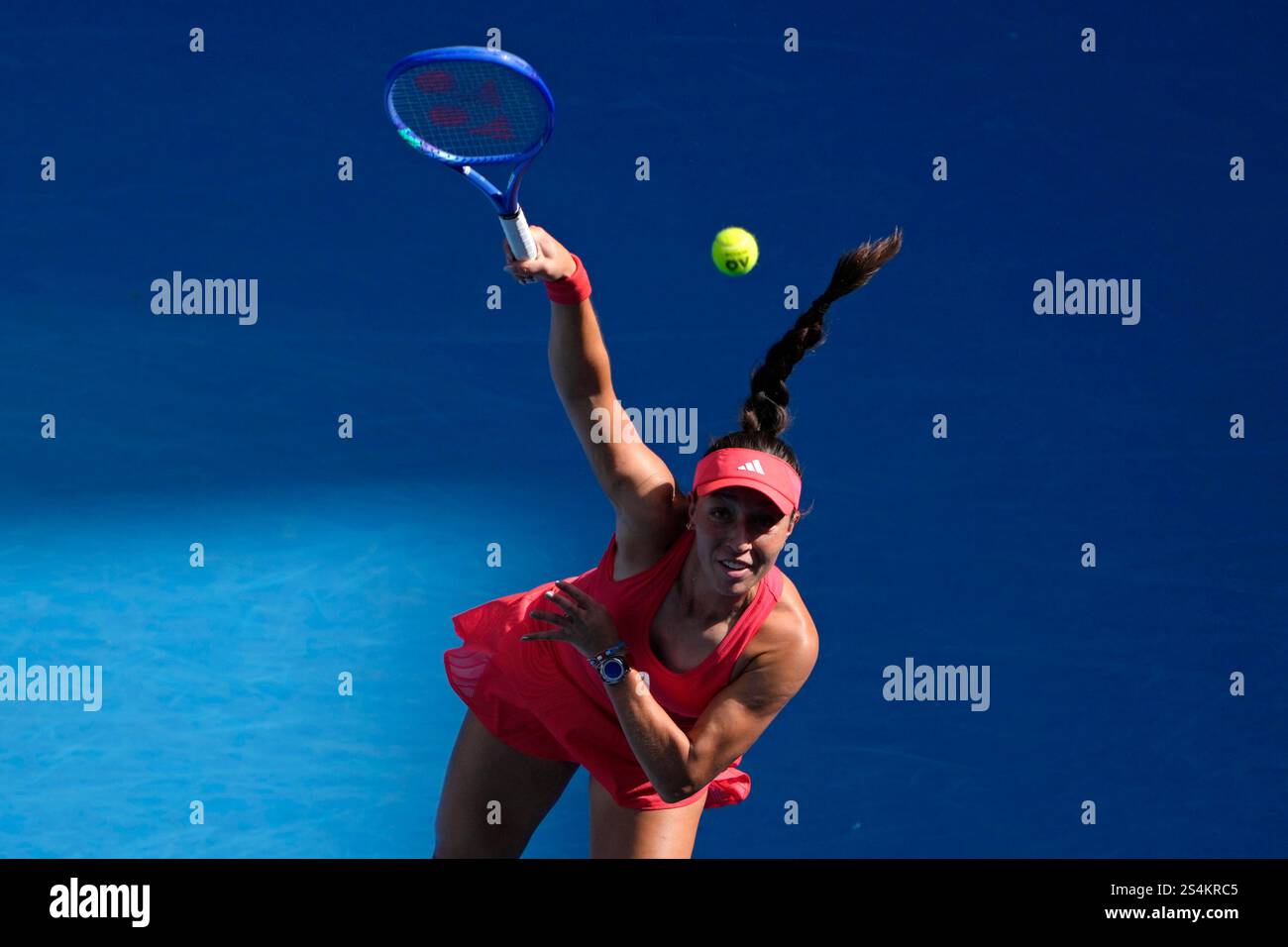 Jessica Pegula of the U.S. serves to Maya Joint of Australia during ...