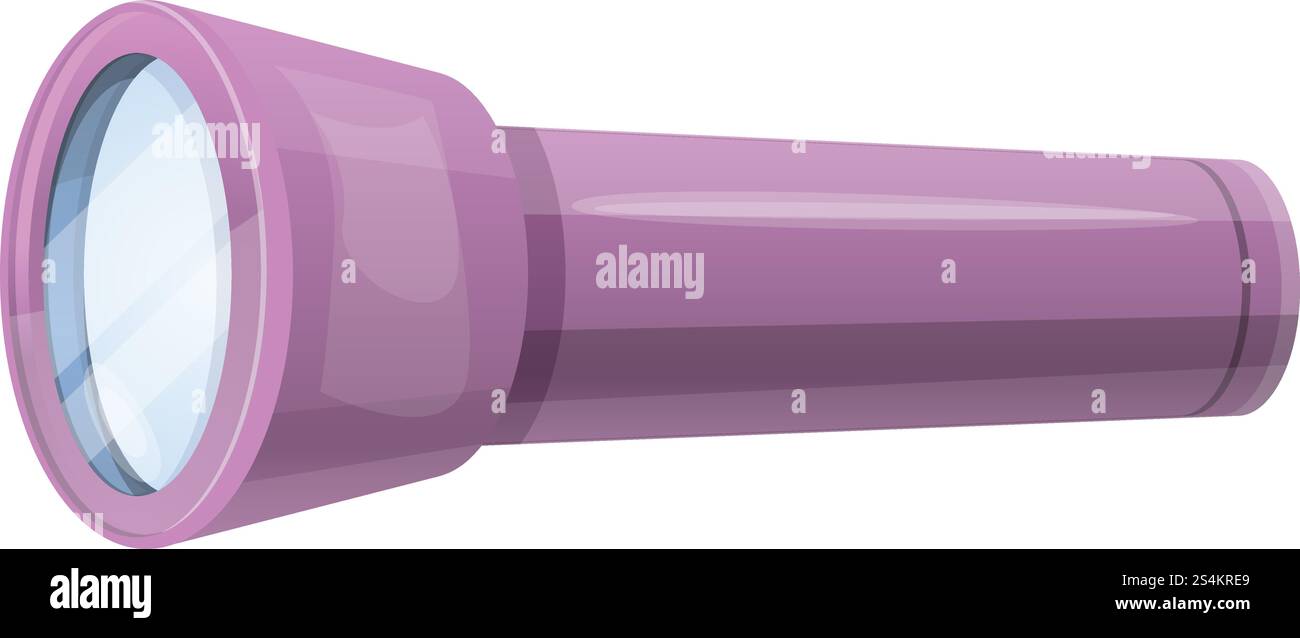 Toy flashlight icon. Cartoon of toy flashlight vector icon for web ...