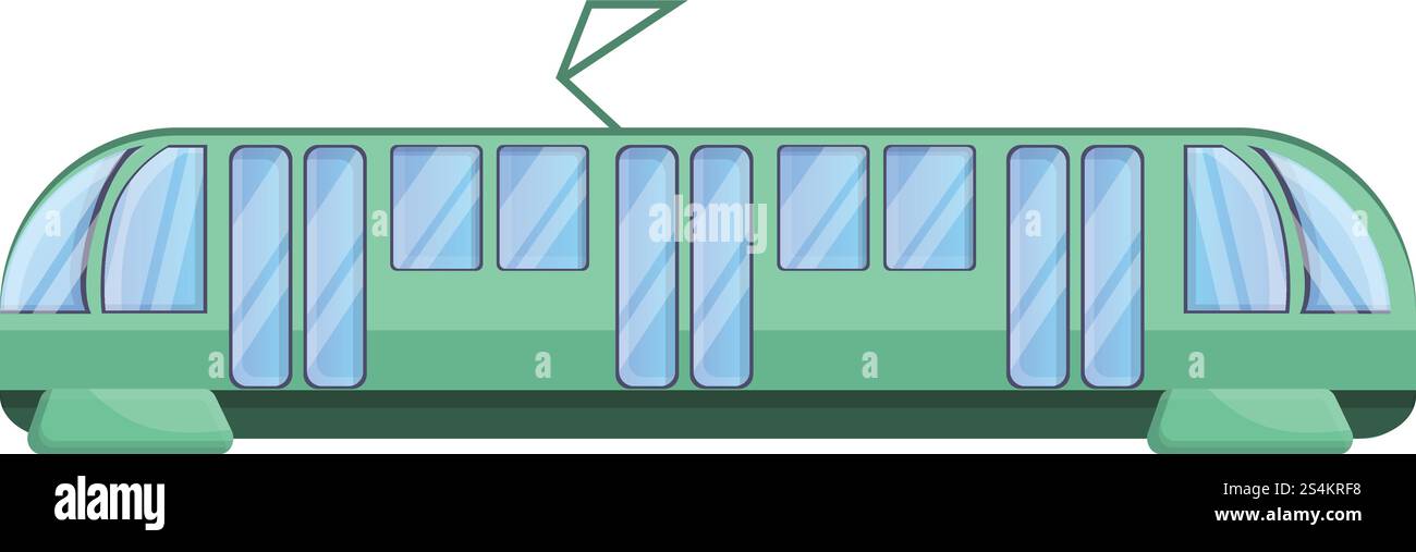 Modern city tram car icon. Cartoon of modern city tram car vector icon ...