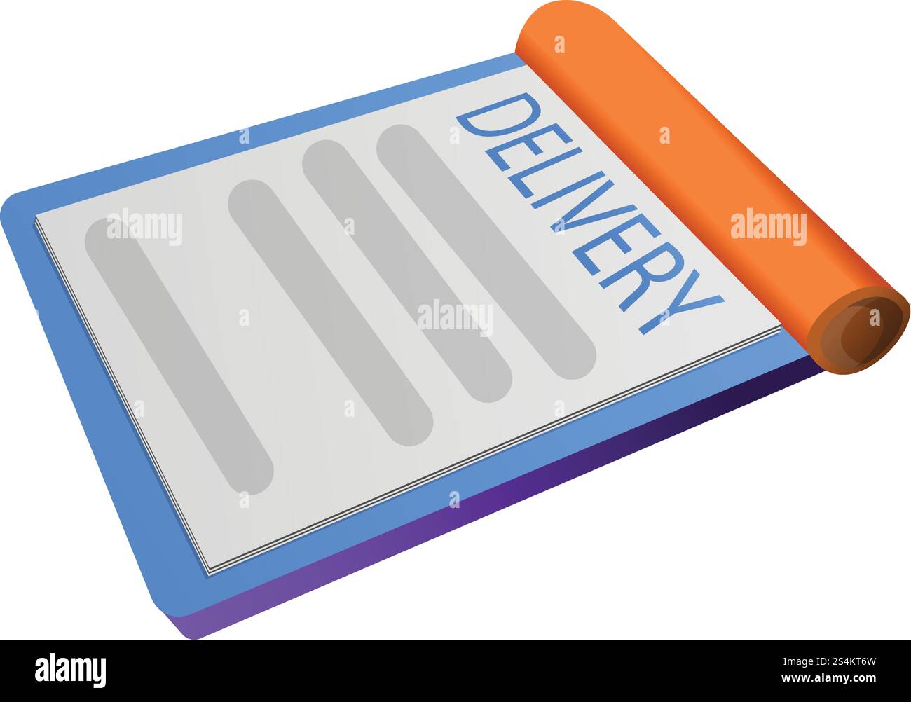 Delivery check paper icon. Cartoon of delivery check paper vector icon ...