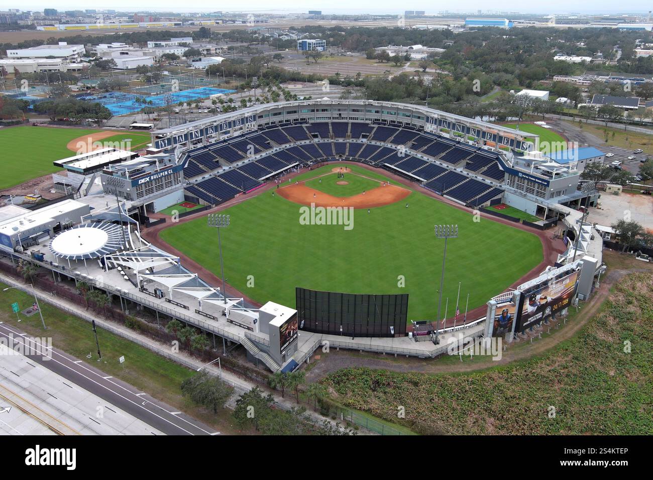 A general overall aerial view of the New York Yankees spring training ...