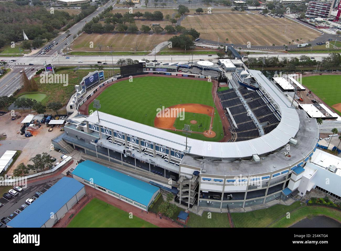 A general overall aerial view of the New York Yankees spring training ...